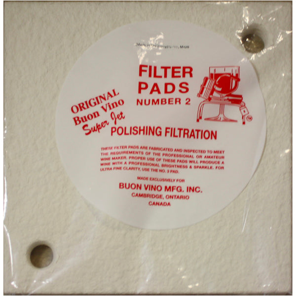 Buon Vino Super Jet #2 Polish Filter Pad (1.8 Micron) - Pack of 3 Pads ...