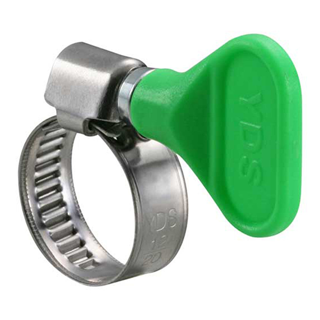 3/4in Stainless Steel Easy-Turn Butterfly Hose Clamp - Olive Wood ...